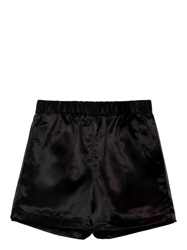 Noir Kei Ninomiya Satin Shorts - Black