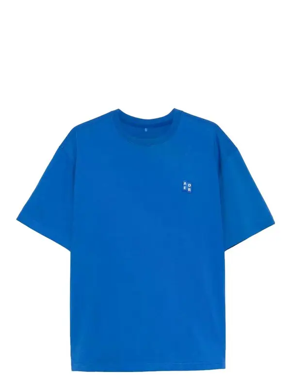 ADER ERROR Logo-patch T-shirt - Blue