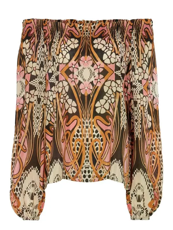 TEMPERLEY LONDON Off-shoulder Blouse - Pink