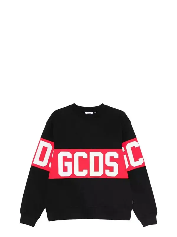 Gcds Logo-print Sweatshirt - Black