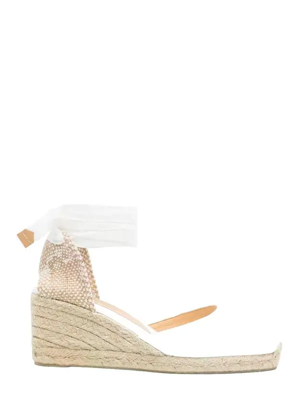 CastaÑer 70mm Carina Espadrilles - White