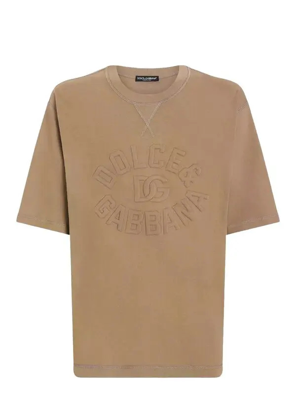 Dolce & Gabbana Logo Cotton T-shirt - Brown