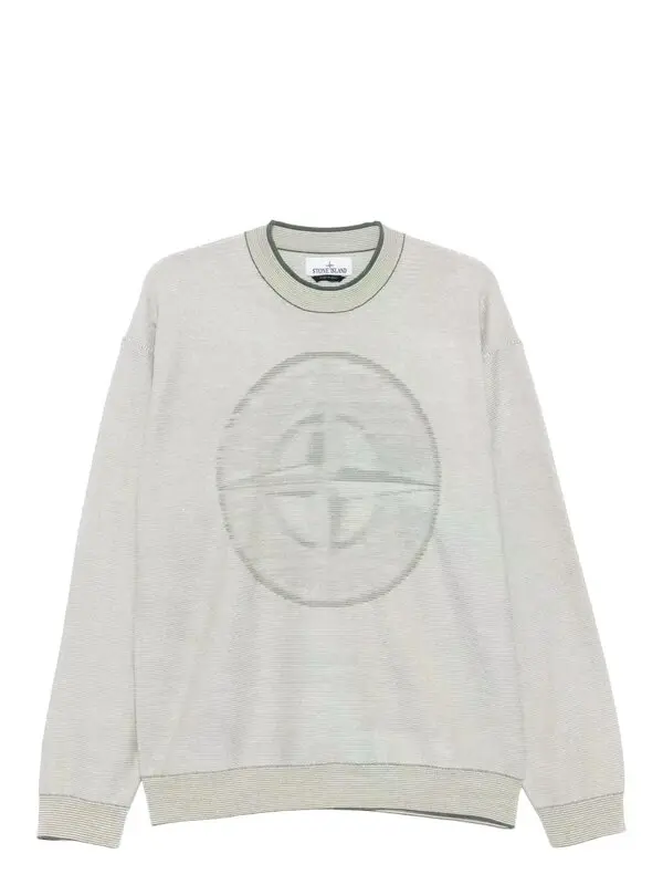 Stone Island Compass-motif Sweater - Neutrals