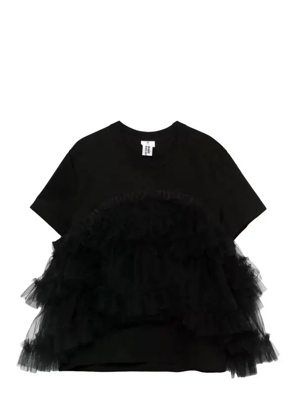 Noir Kei Ninomiya Ruffled T-shirt - Black