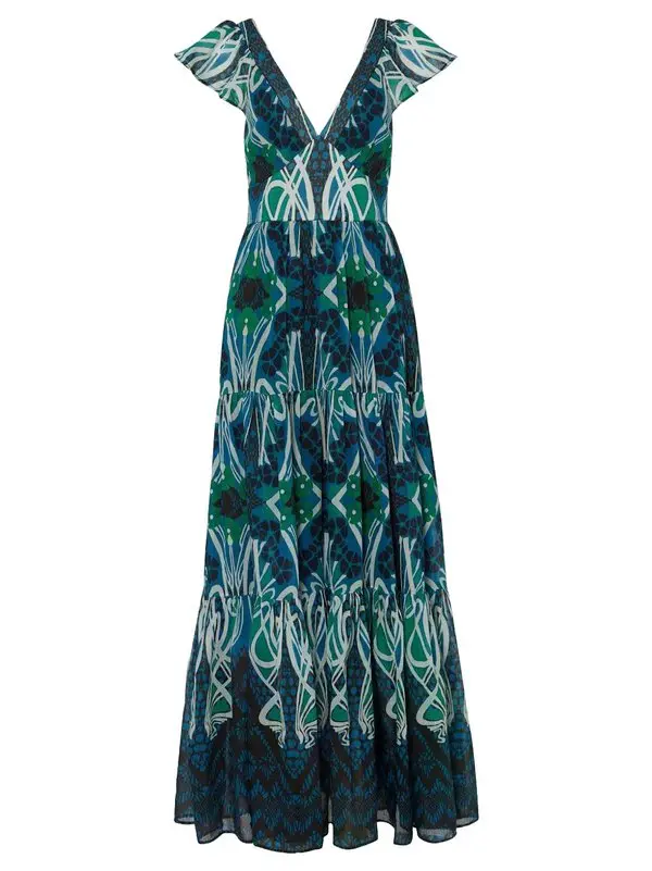 TEMPERLEY LONDON Monikh Maxi Dress - Blue