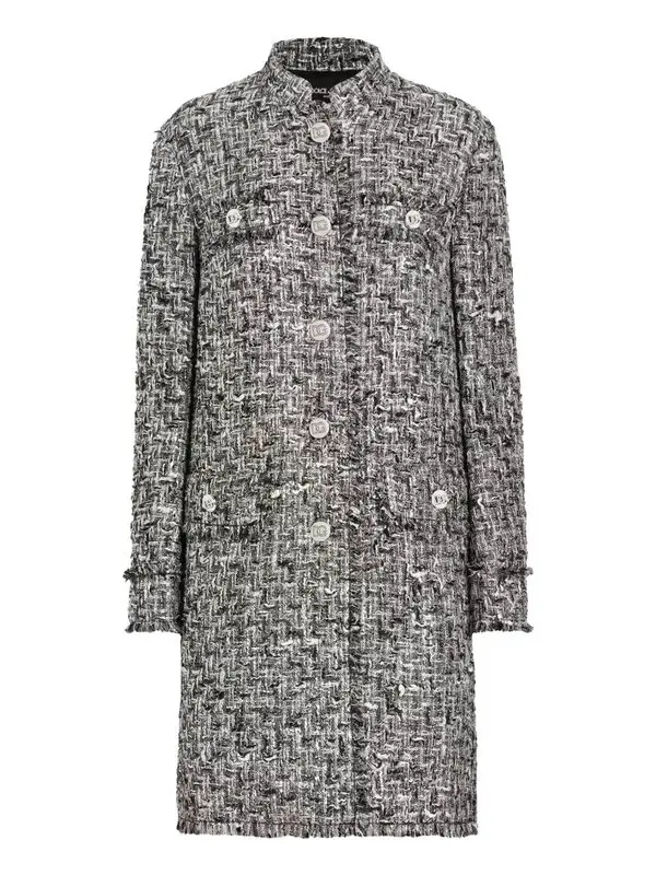 Dolce & Gabbana Tweed Coat - Grey