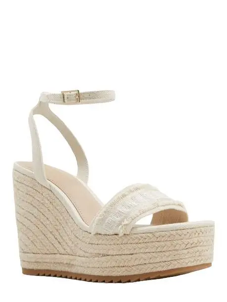 Aldo Aberitram Espadrille Wedge Sandals - Other White