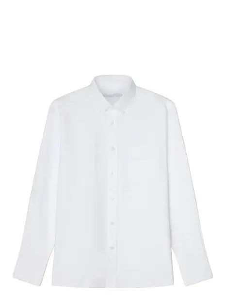 Robert Talbott Harrison Button Down Oxford Shirt - White