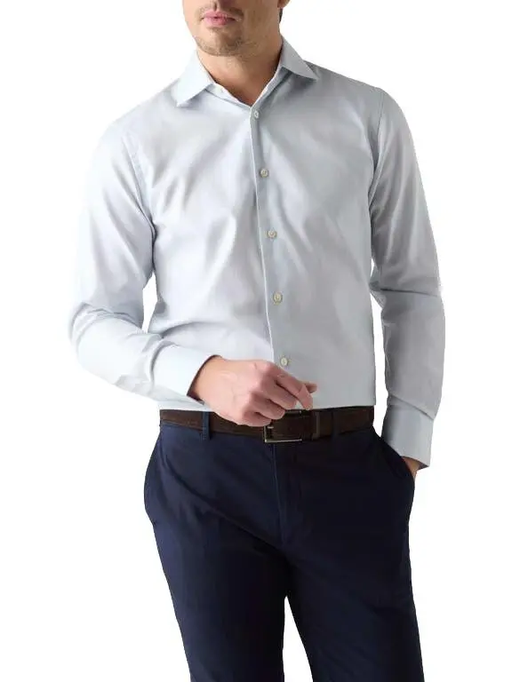 Robert Talbott Reynolds Double Twill Contemporary Fit Shirt - Aqua