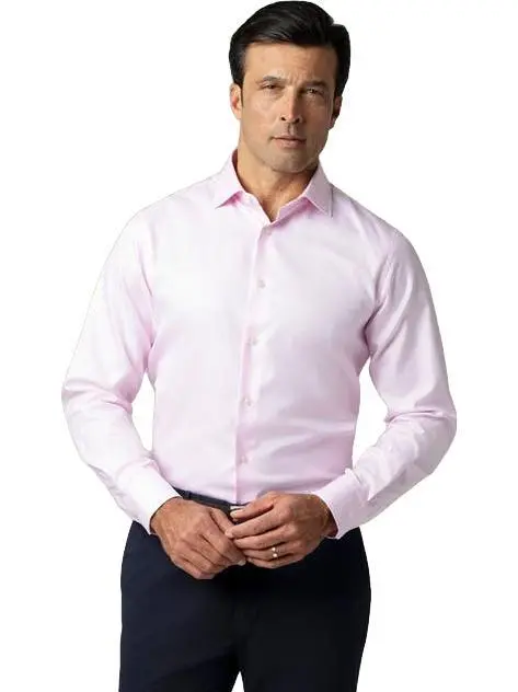 Robert Talbott Reynolds Double Twill Contemporary Fit Shirt - Pink