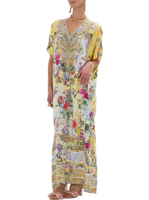 Camilla Slim Fit Kaftan With Split - Flor Fantastica