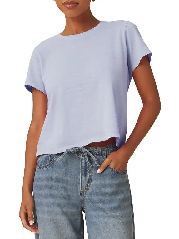Splendid Louisa Short Sleeve T-shirt - Blue Mist