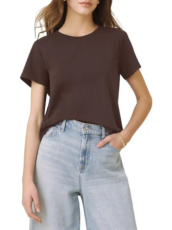 Splendid Louisa Short Sleeve T-shirt - Java Brown