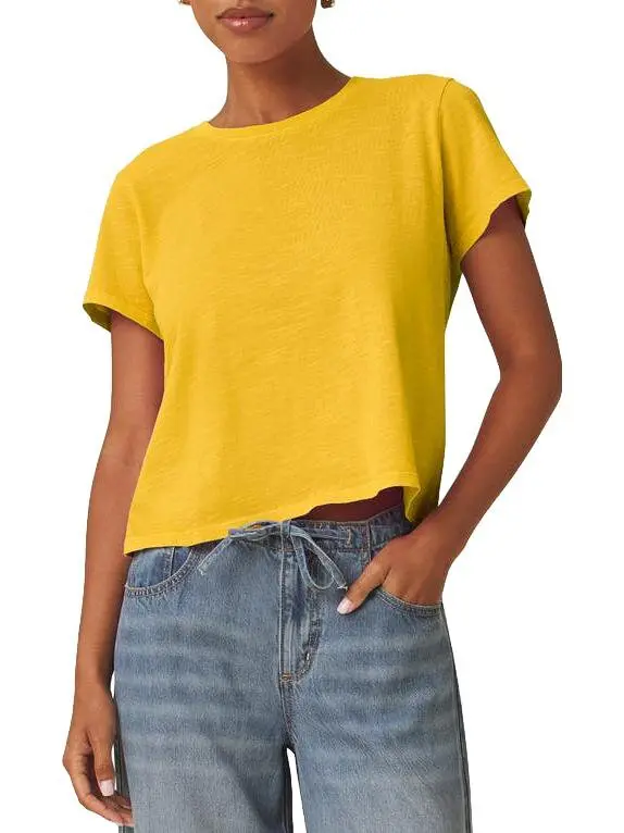 Splendid Louisa Short Sleeve T-shirt - Sunflower Yellow