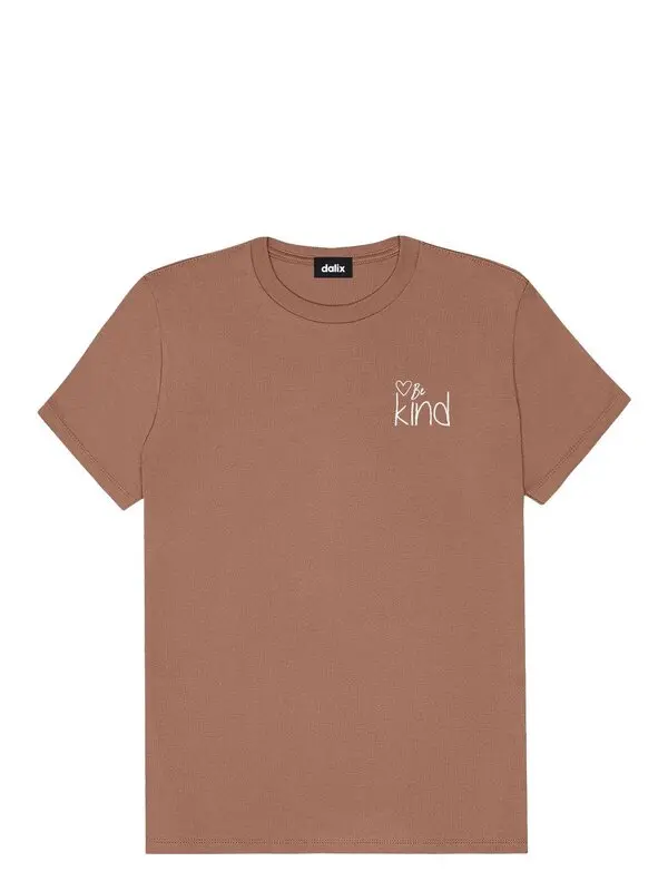 DALIX Relaxed Fit Tee - Chestnut