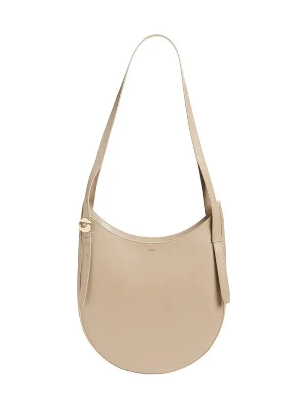 Coperni Belt Strap Leather Hobo Bag - Beige Taupe
