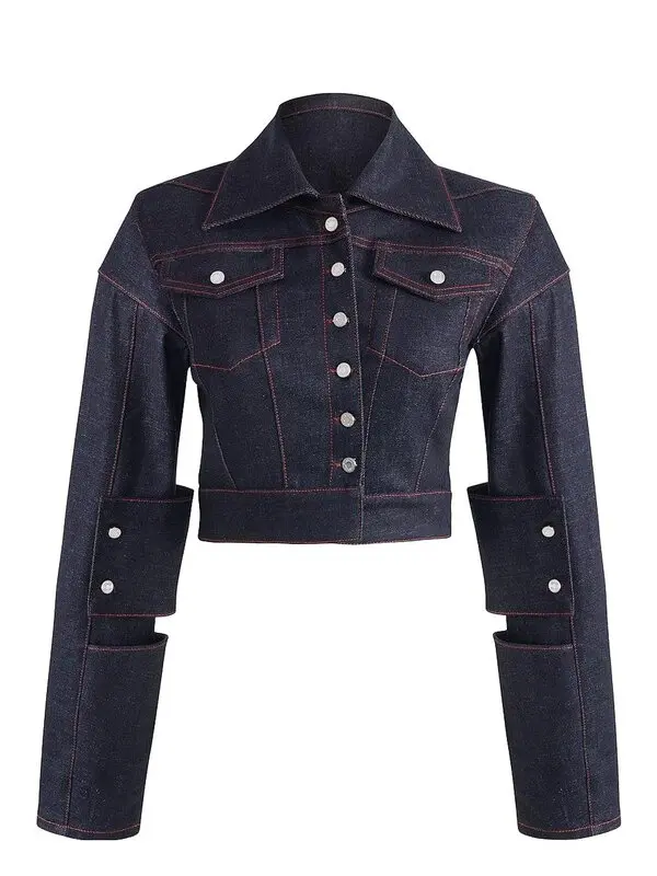 JENDUE Davidson Cross Jacket - Deep Blue