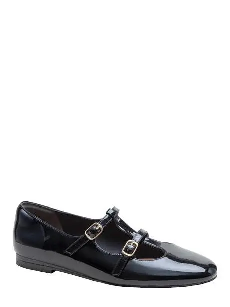 Linea Paolo Matilda Mary Jane Flat - Black
