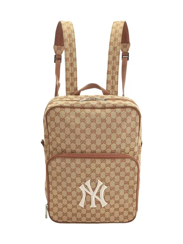 Gucci Gg Canvas New York Yankees Backpack - Pink