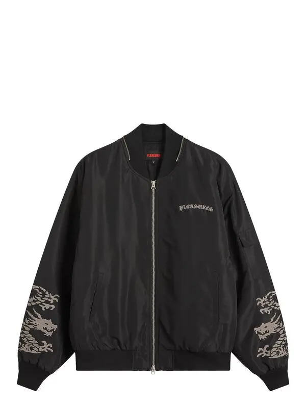 PLEASURES Dragon Bomber Jacket - Black