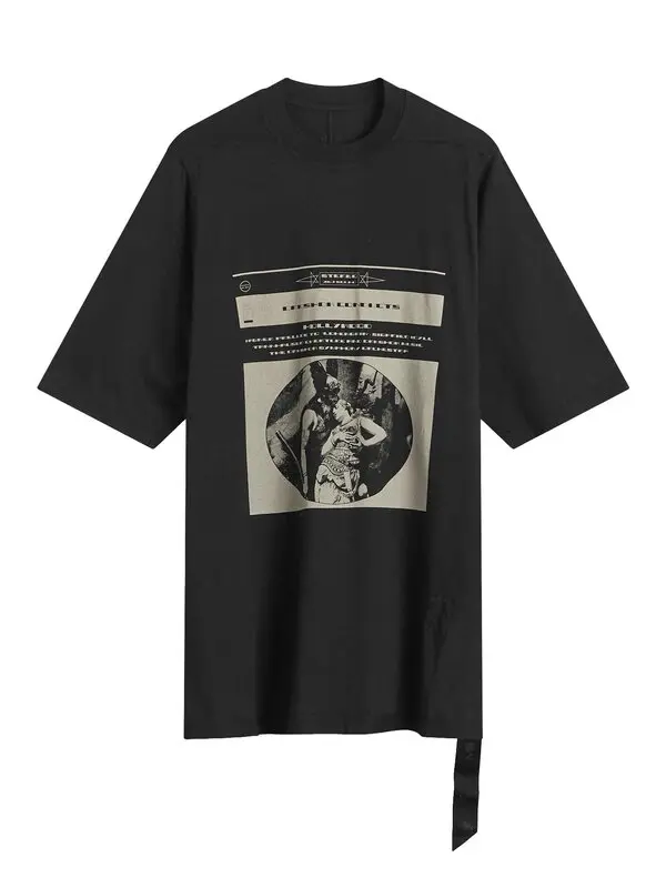 Rick Owens Jumbo Short Sleeve T-shirt - Black/pearl