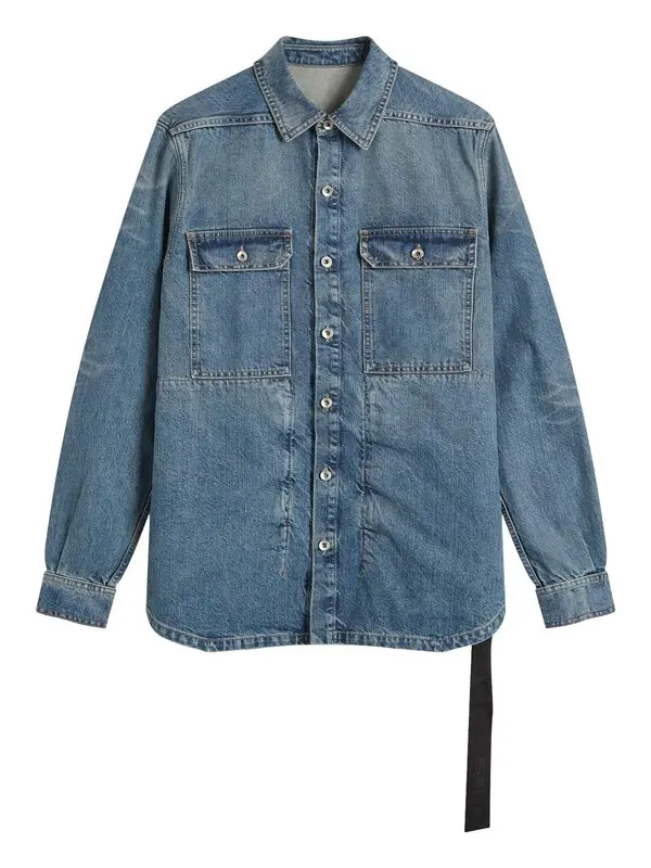 Rick Owens Denim Shirt - Washed Indigo