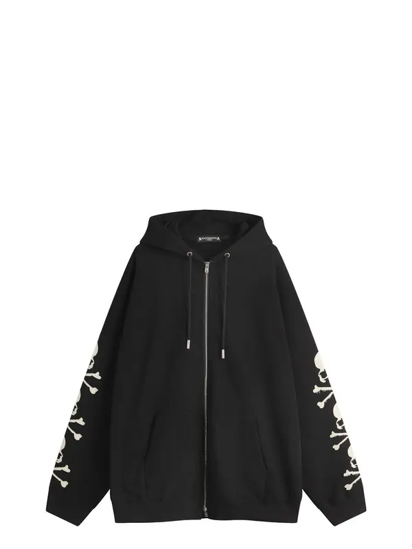 MASTERMIND WORLD Patch Zip-up Hoodie - Black