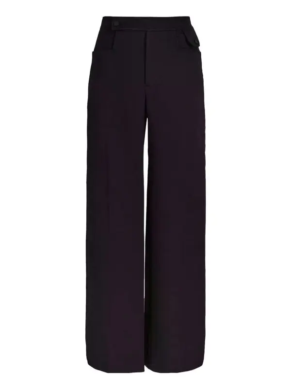 LOW CLASSIC Straight-leg Trousers - Blue