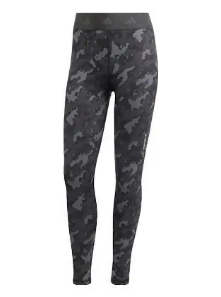 Adidas Techfit Camo 7/8 Leggings - Grey Six/carbon