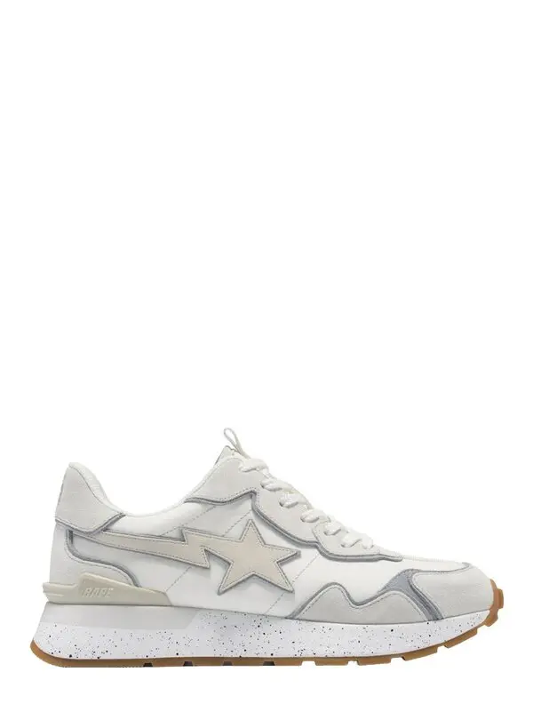 A BATHING APE Road Sta Express #1 Gumin Sneakers - White/grey