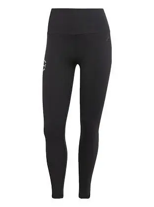 Adidas Graphic Print High-waisted 7/8 Leggings - Black
