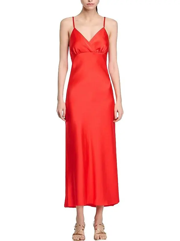Sandro Floaty Midi Dress - Poppy