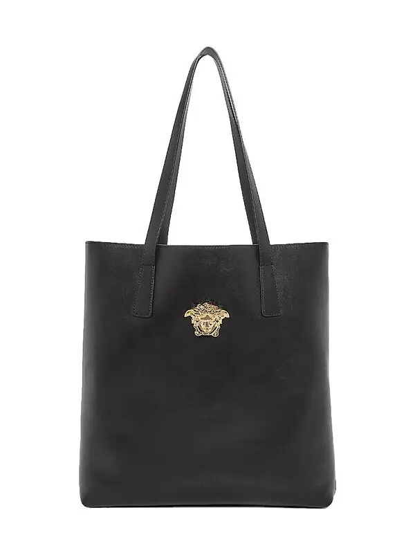 Versace La Medusa Leather Tote - Black Versace