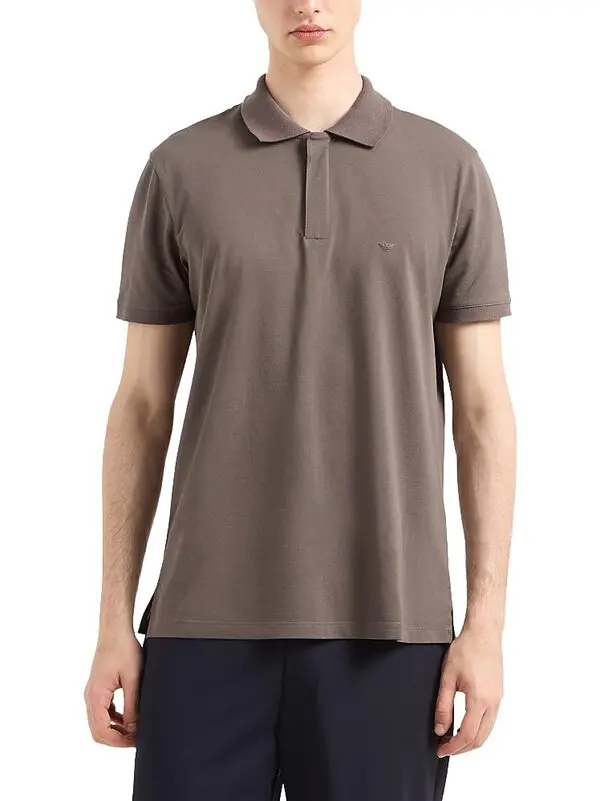 Emporio Armani Travel Essentials Cotton Polo - Brown