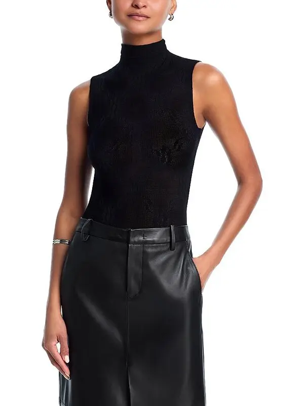 Victoria Beckham Lace Bodysuit - Black