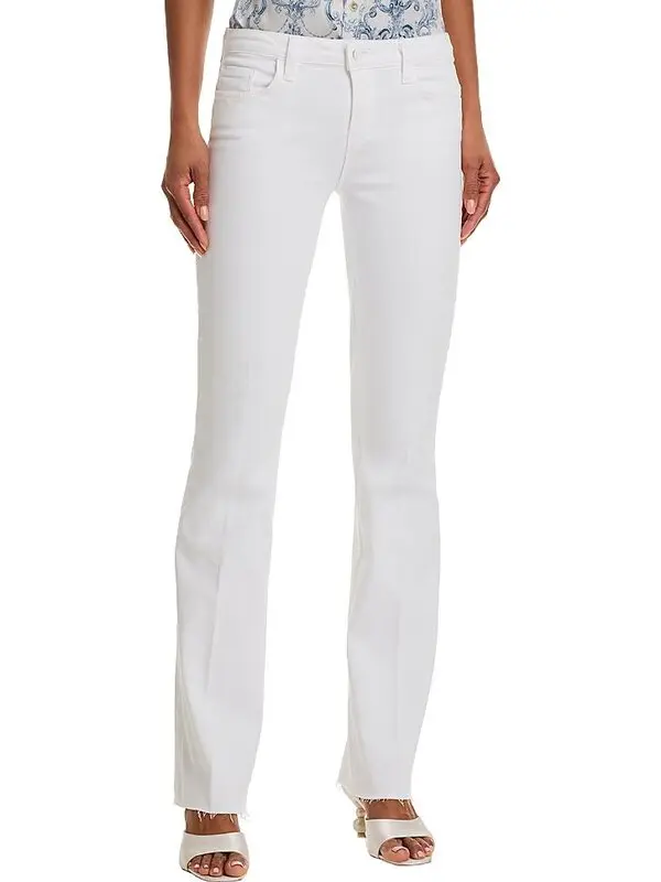 L'Agence Sneeki Straight Leg Jeans - Blanc