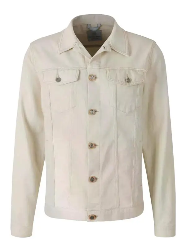 RICHARD J. BROWN Denim Trucker Jacket - Neutrals
