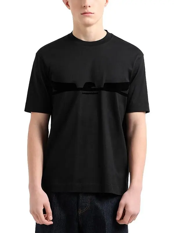 Emporio Armani Short Sleeve Logo Tee - Black Beauty