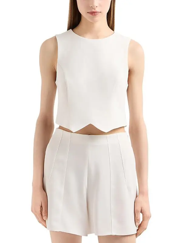 Emporio Armani Triacetate Shell Top - Off White