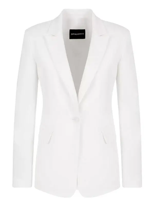 Emporio Armani Single-breasted Blazer - Off White