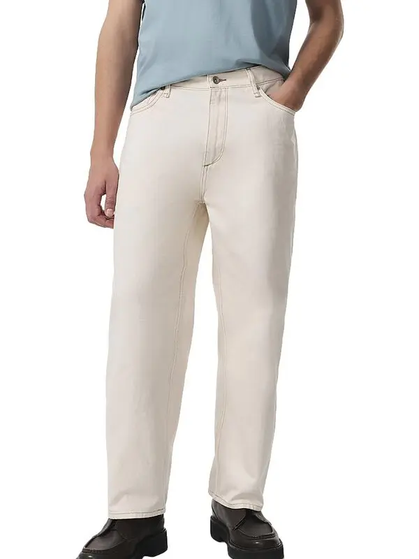 Rag & Bone Rbbaggy Authentic Rigid Jeans - Ecru