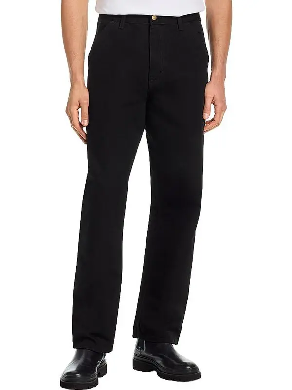 Carhartt Work In Progress Relaxed Straight Fit Pants - Black (rinsed Wash)