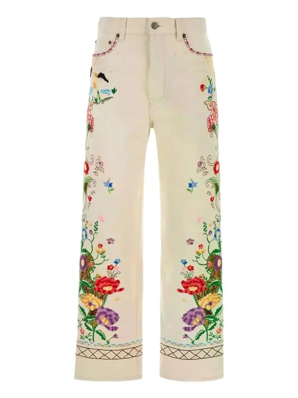 Valentino Garavani Straight-leg Trousers - White