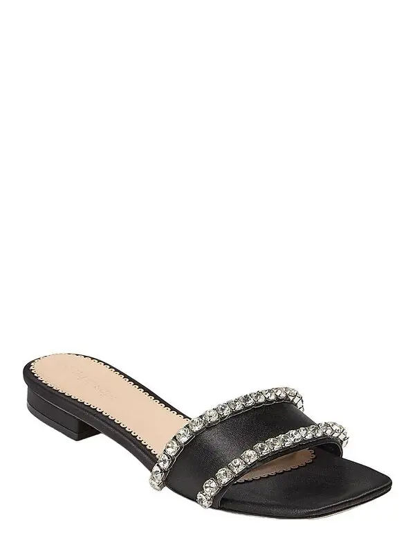 Cinq À Sept Catherine Slide Sandals - Black/clear