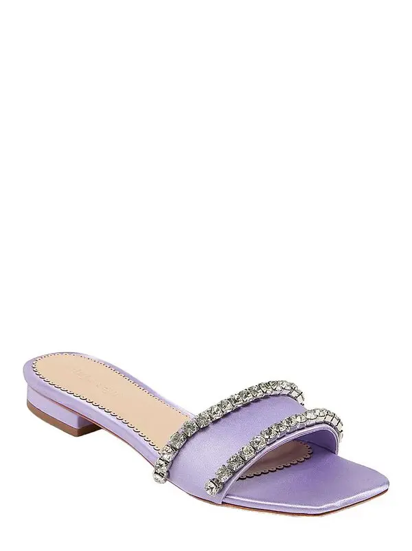 Cinq À Sept Catherine Slide Sandals - Lavender/clear