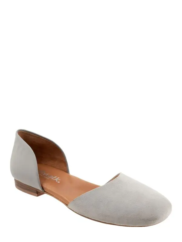 Softwalk Kamari D'orsay Flat - Grey Suede
