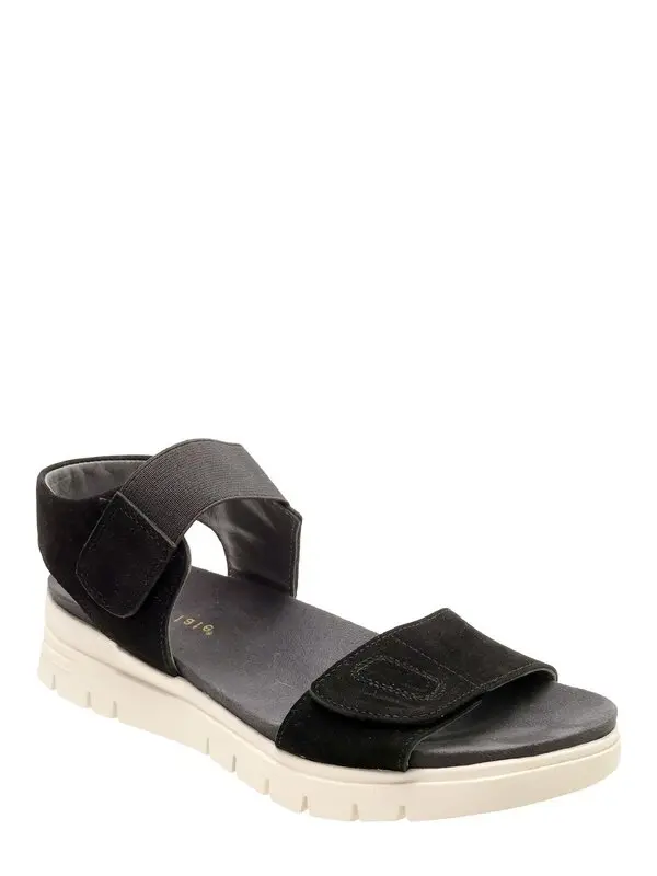 DAVID TATE Papaya Leather Slingback Sandal - Black