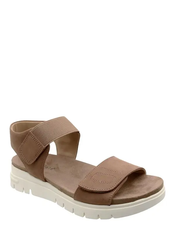 DAVID TATE Papaya Leather Slingback Sandal - Taupe