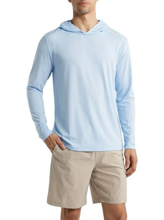 FAIR HARBOR Seabreeze Performance Pullover Hoodie - Blue Glow