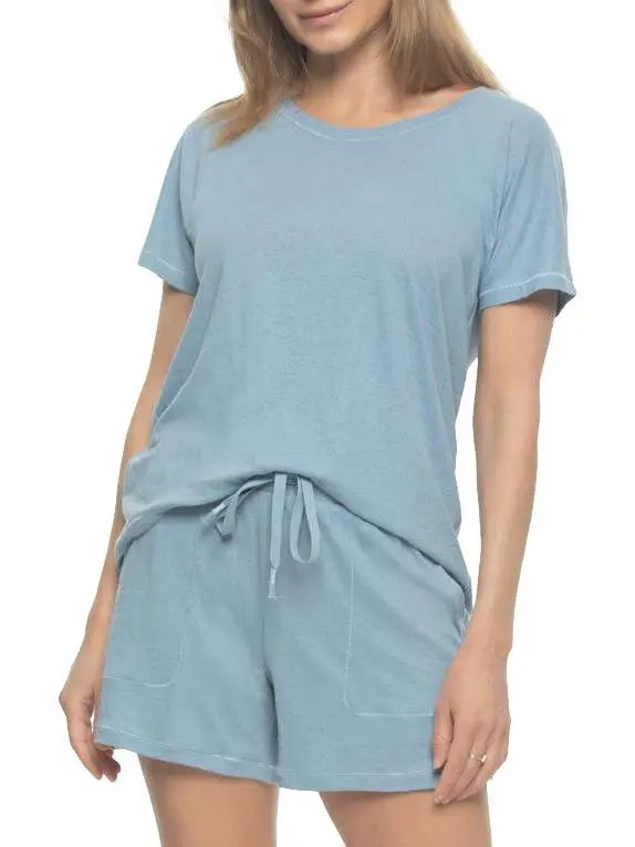 Felina Lauren Short Pajamas - Dusty Blue